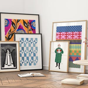 Curated Eclectic Gallery Wall Art Set of 10 Prints, Printable Staircase ...