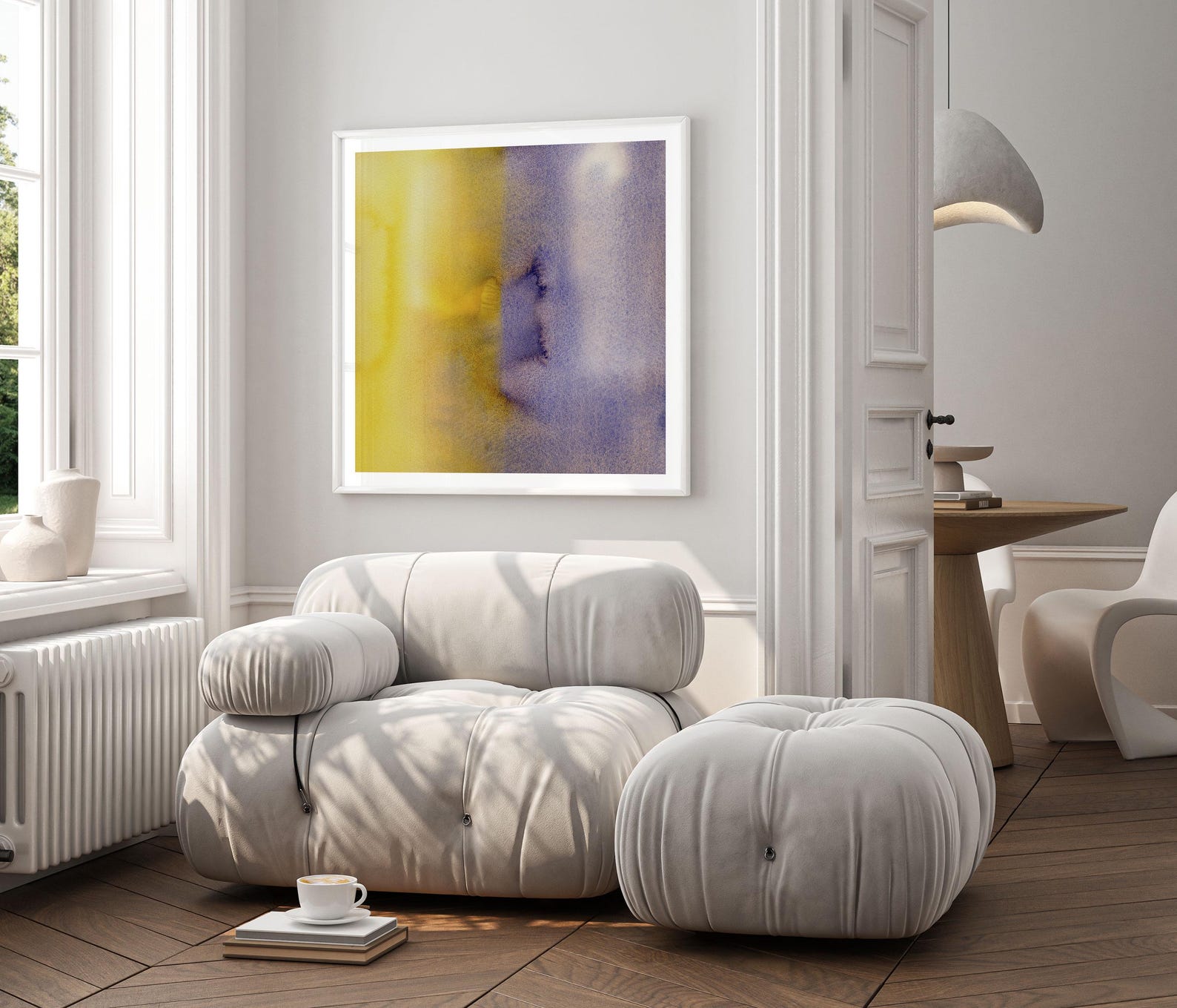 Original Abstract Watercolor Painting, Abstract Wall Art, Square Art ...