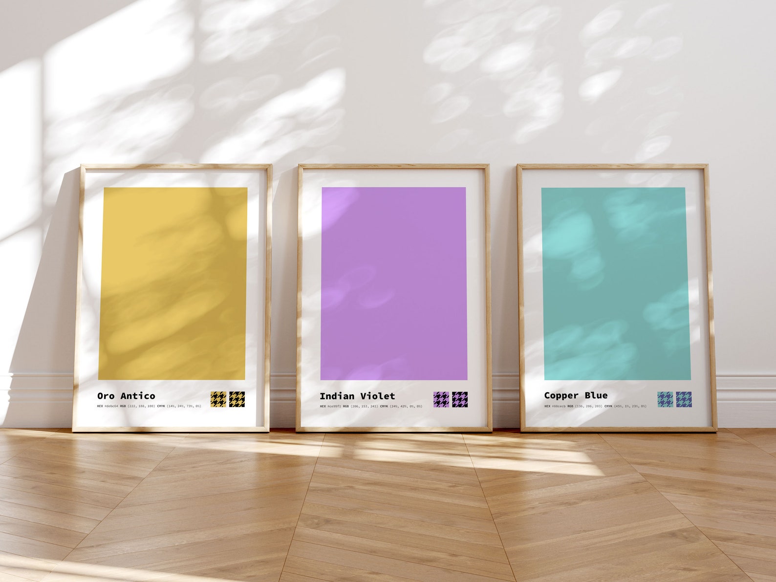 Color Swatch Poster, Color Swatch Wall Art, Copper Blue Color Swatch ...