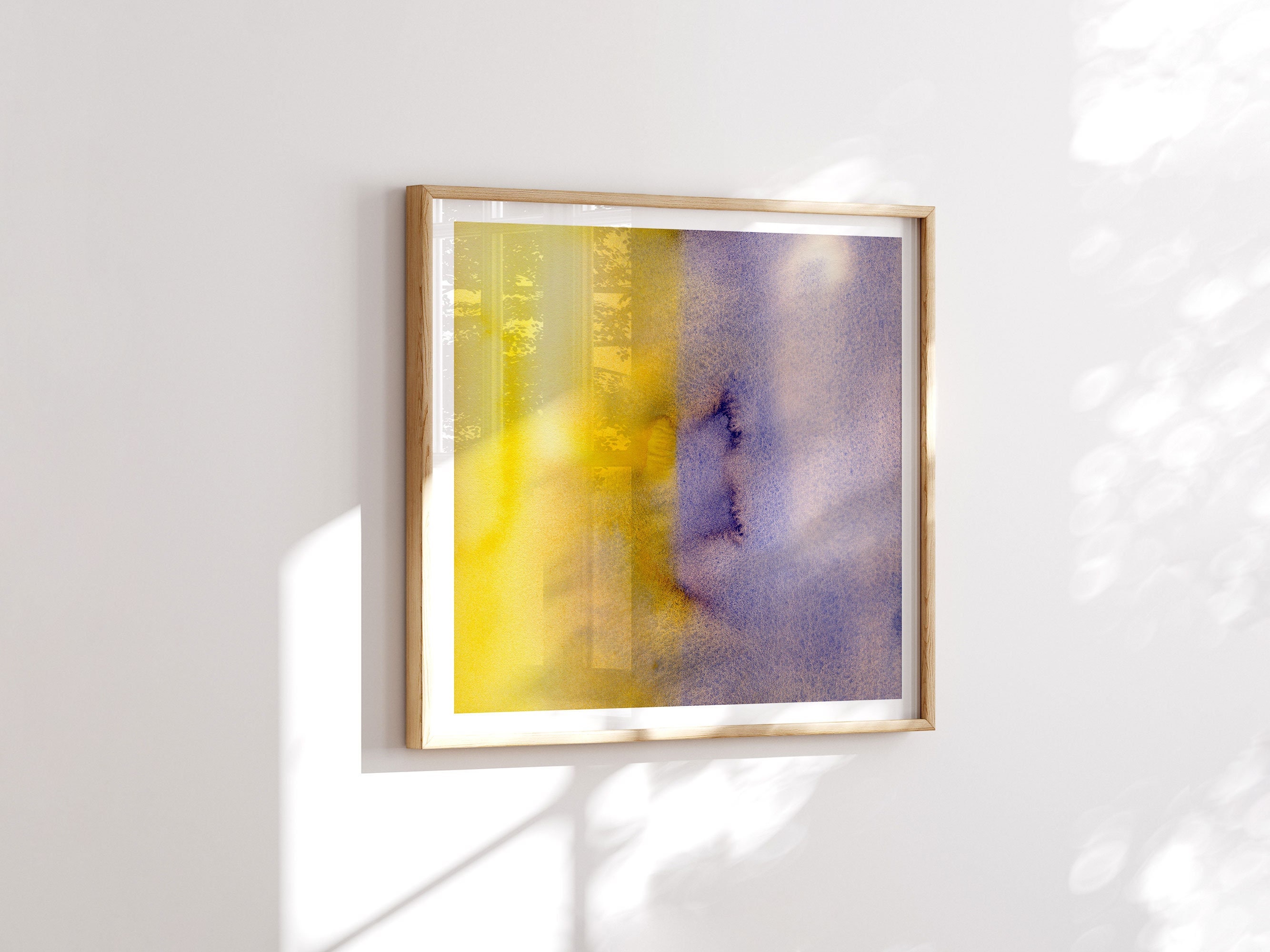 Original Abstract Watercolor Painting, Abstract Wall Art, Square Art ...