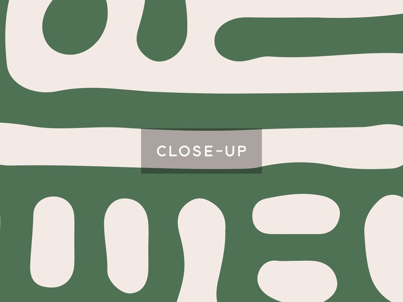 Sage Green Square Wall Art, Mid Century Modern Abstract Pattern ...