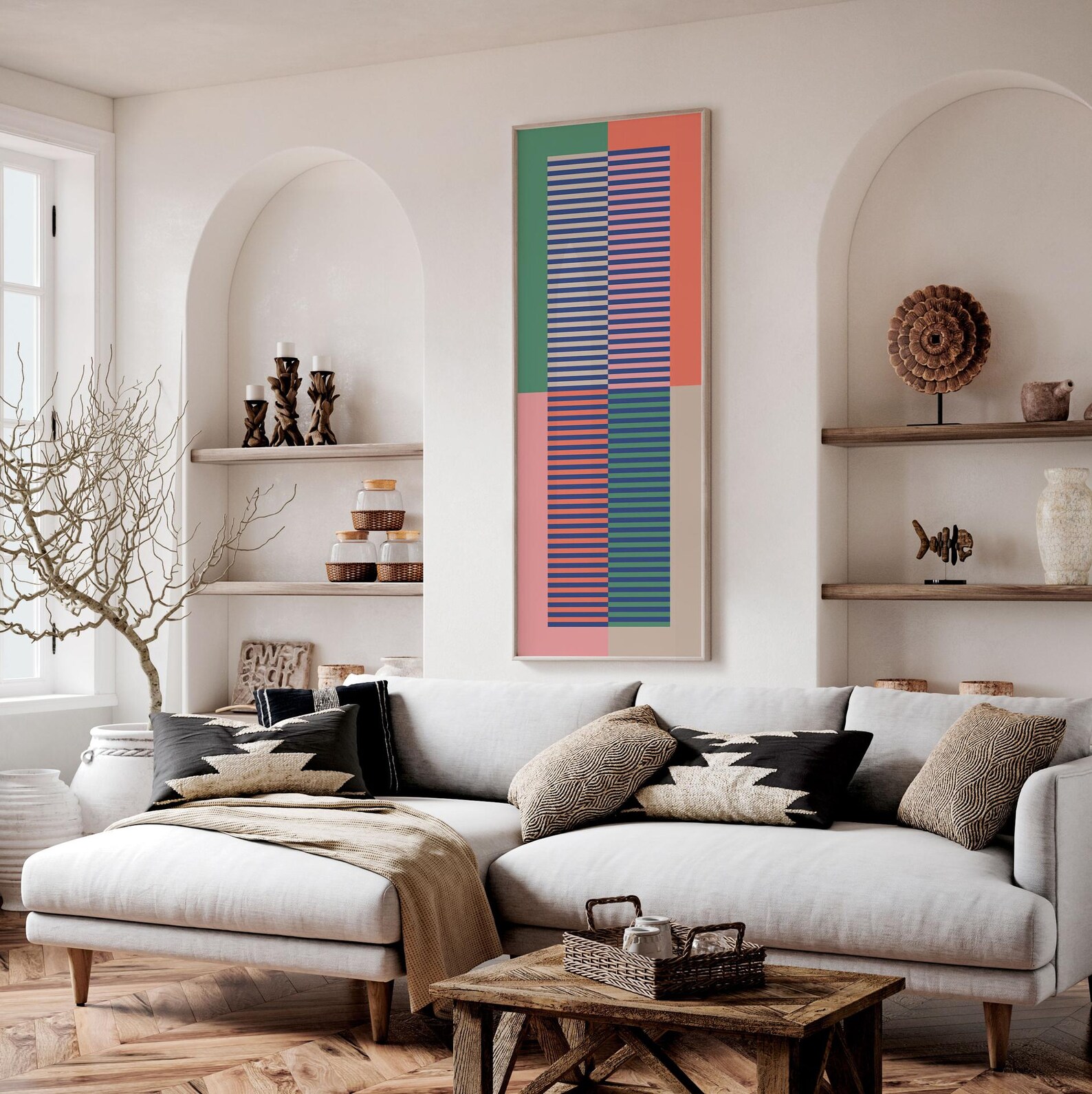 Long Narrow Horizontal Wall Decornull