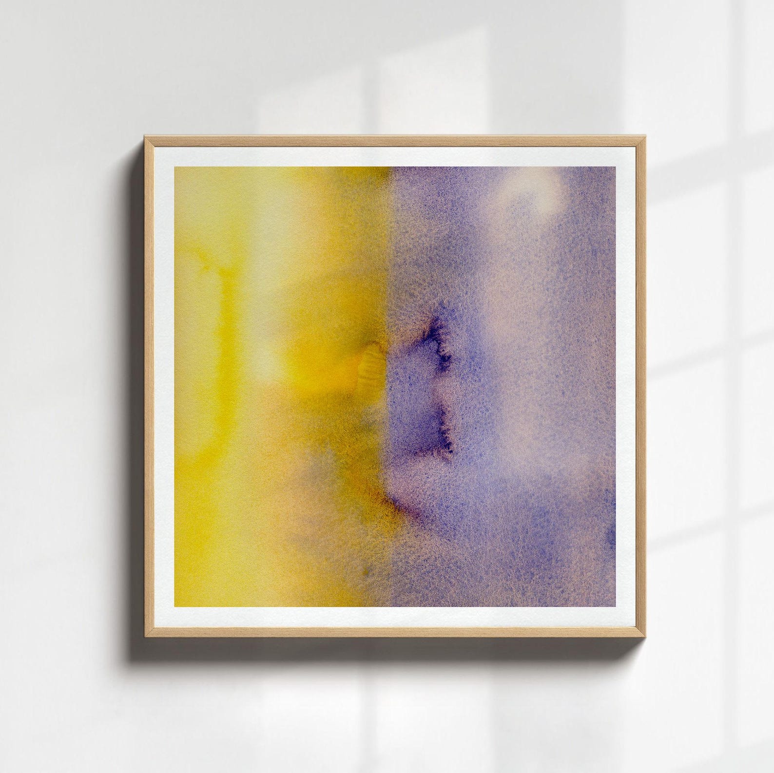 Original Abstract Watercolor Painting, Abstract Wall Art, Square Art ...