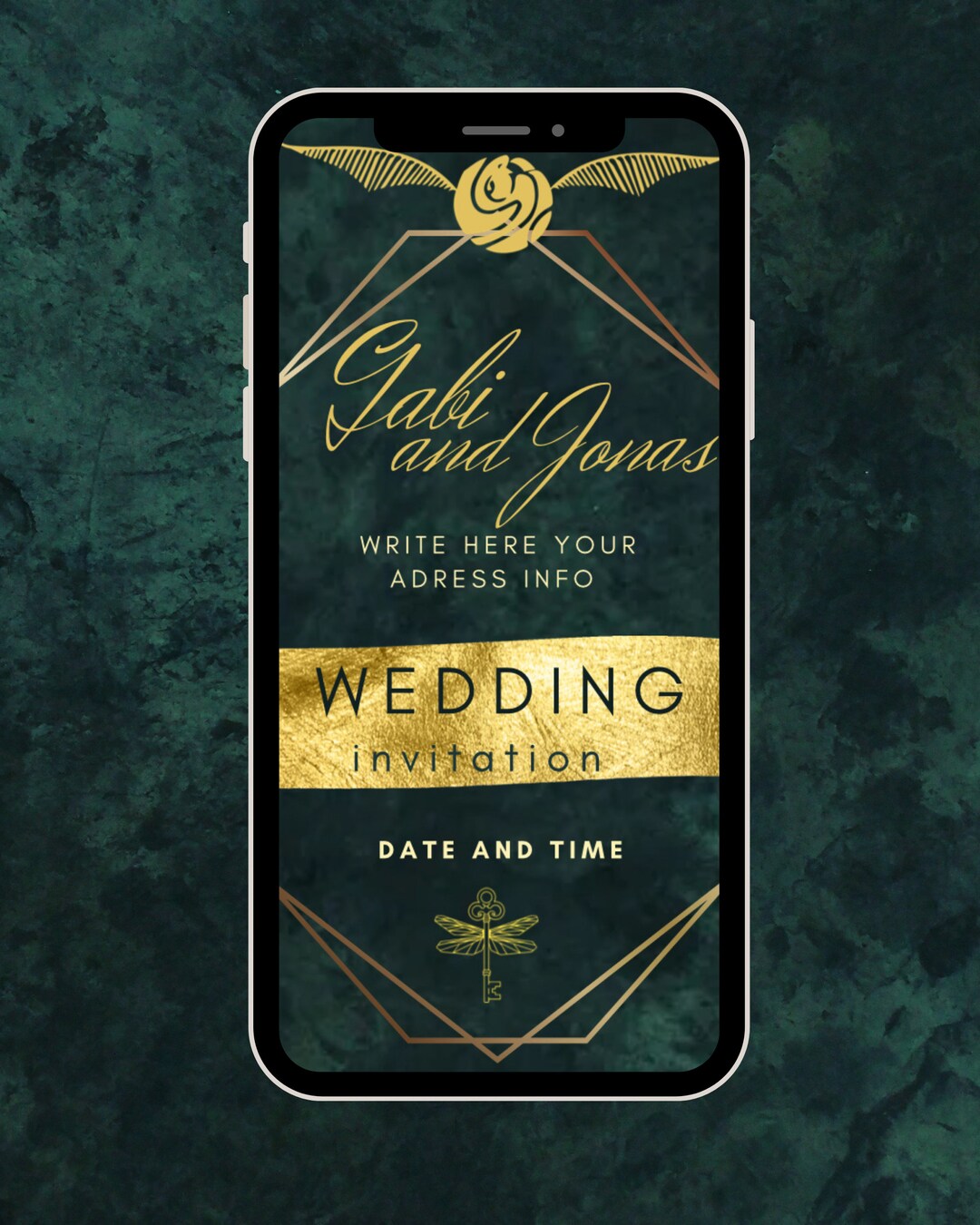 WEDDING Invitation Card logo for FREE Download Digital - Etsy