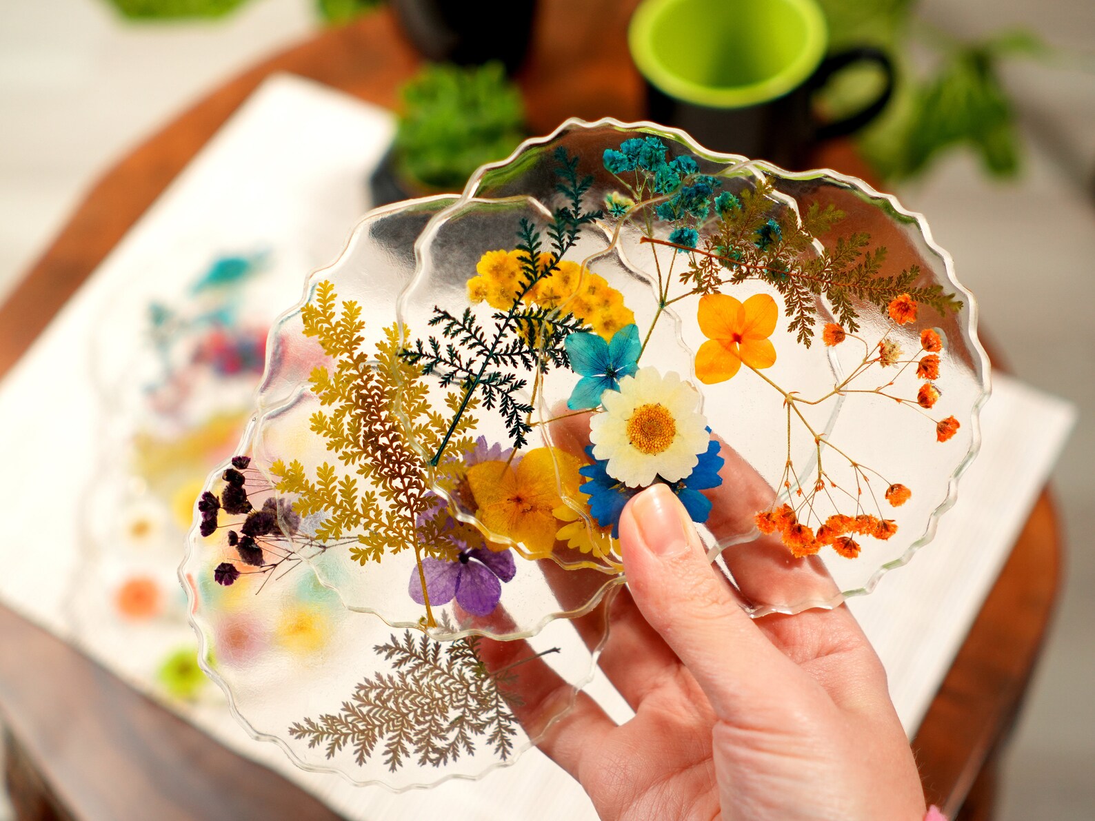 Elegant Epoxy Resin Coasters, Preppy Housewarming Gift, New Home Gifts ...