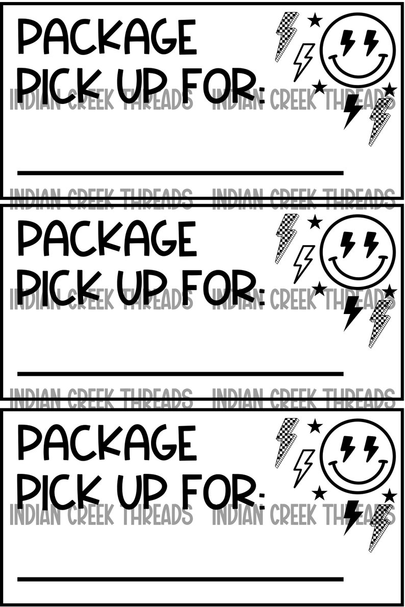 Pick up Sticker Label for Thermal Printer PNG, Custom Order Pick up ...