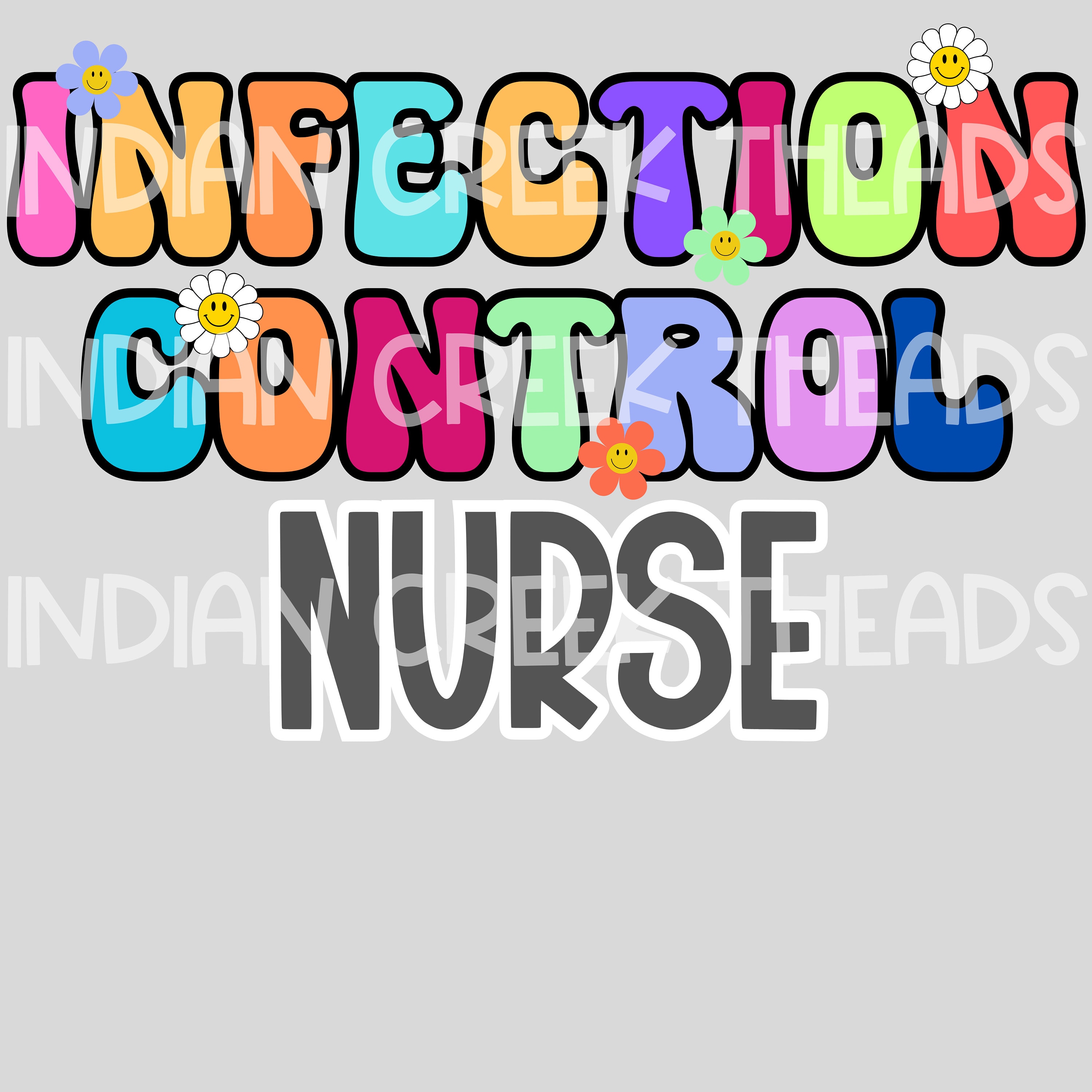 Infection Control Nurse Infection Prevention Nurse PNG - Etsy