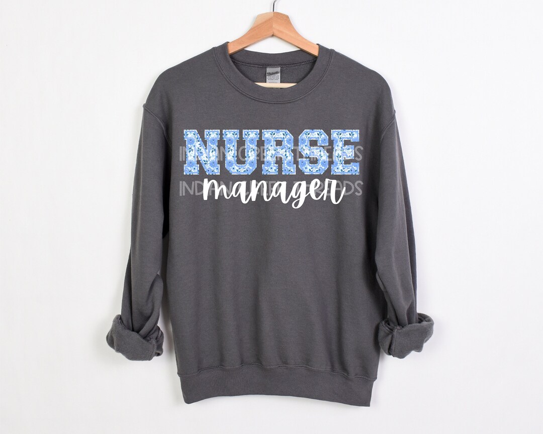 Nurse Manager Floral PNG File - Etsy
