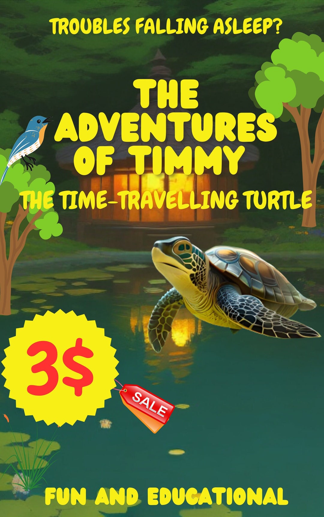 Children's Digital Book Bedtime Stories PDF Printing Download Sleeping ...