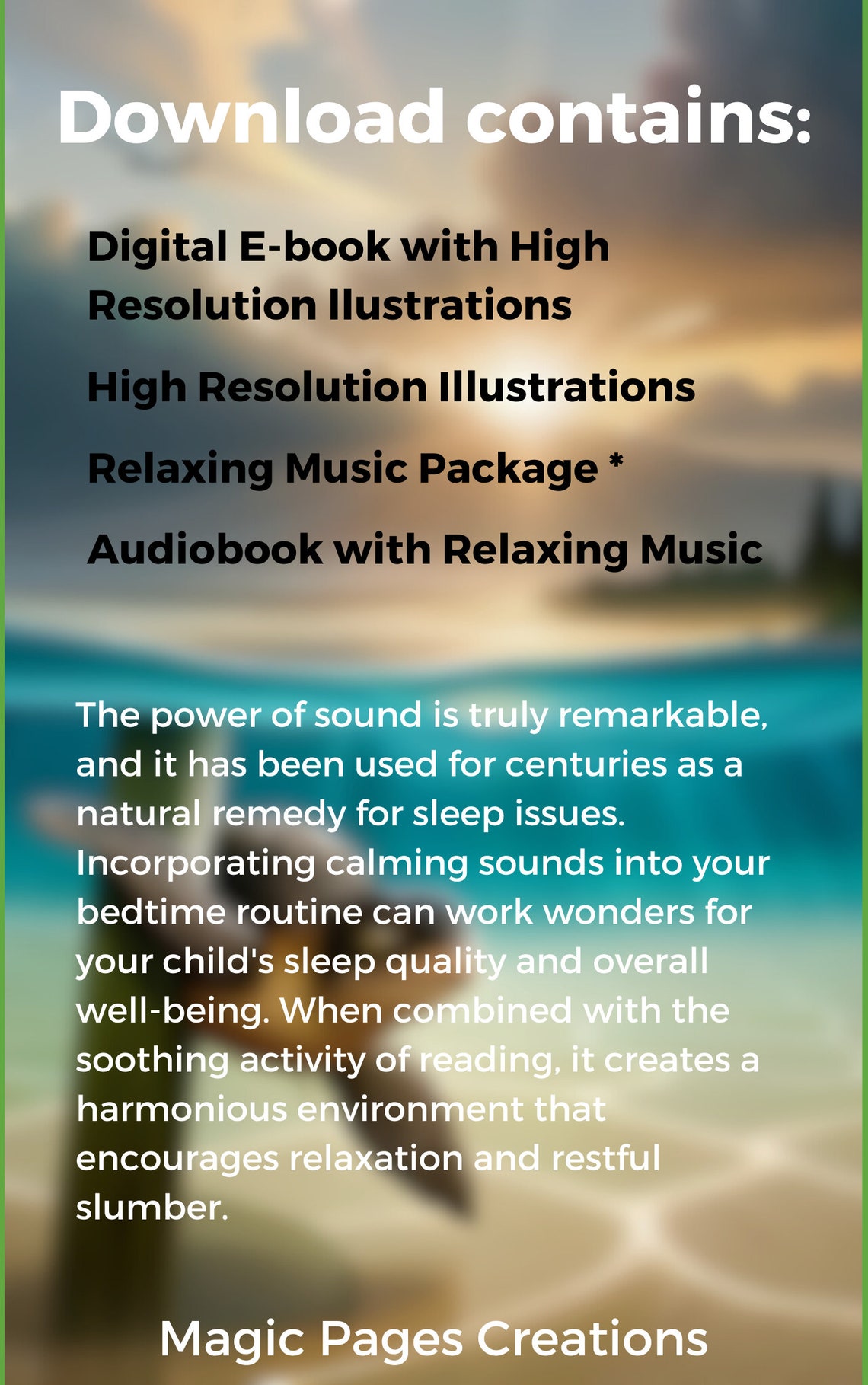 Children's Digital Book Bedtime Stories PDF Printing Download Sleeping ...