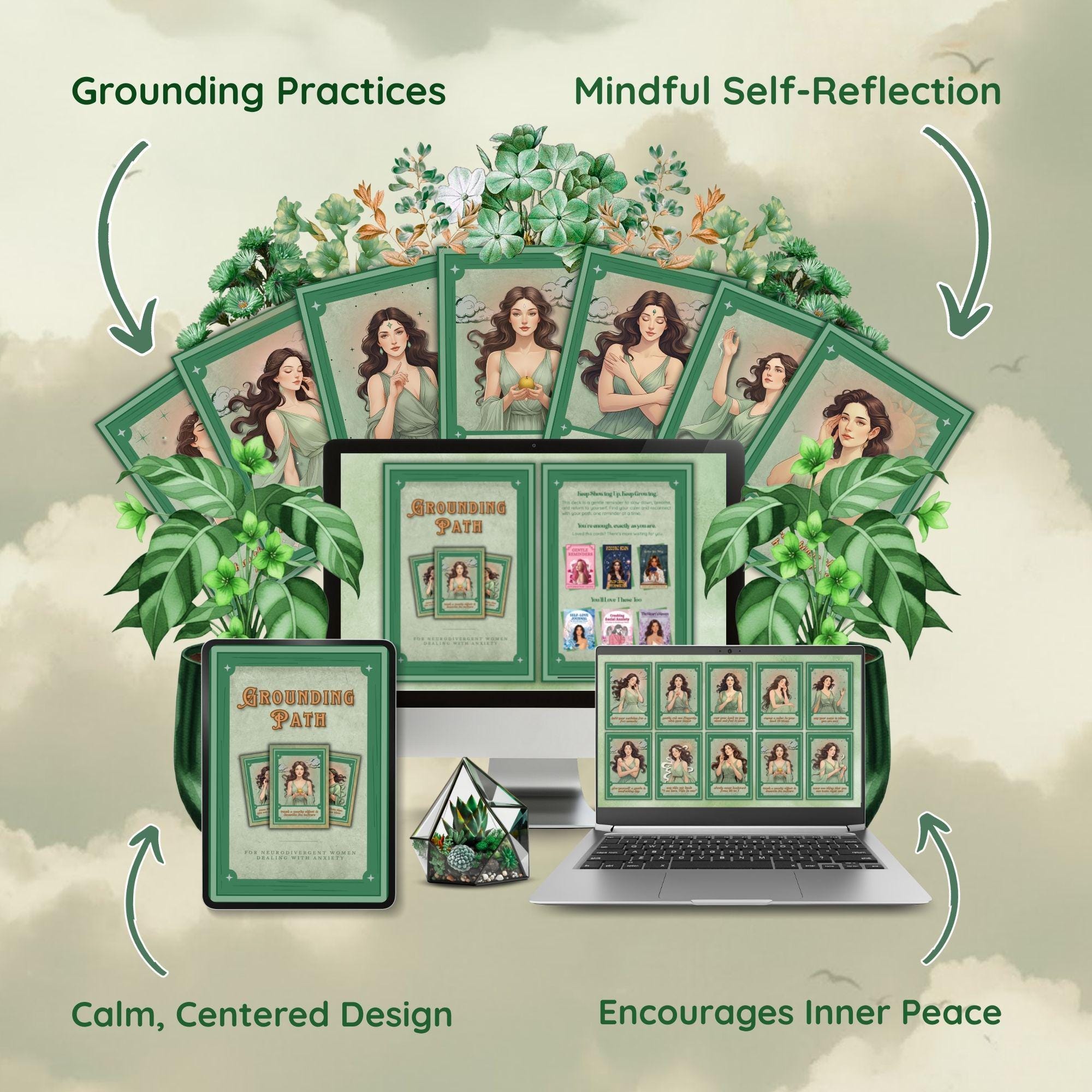 20 Grounding Affirmation Cards for Neurodivergent Women | Digital ...