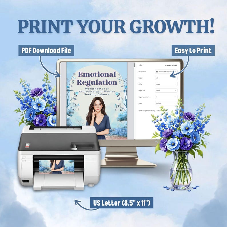 Emotional Regulation Worksheets for ADHD & Autistic Women | Coping ...