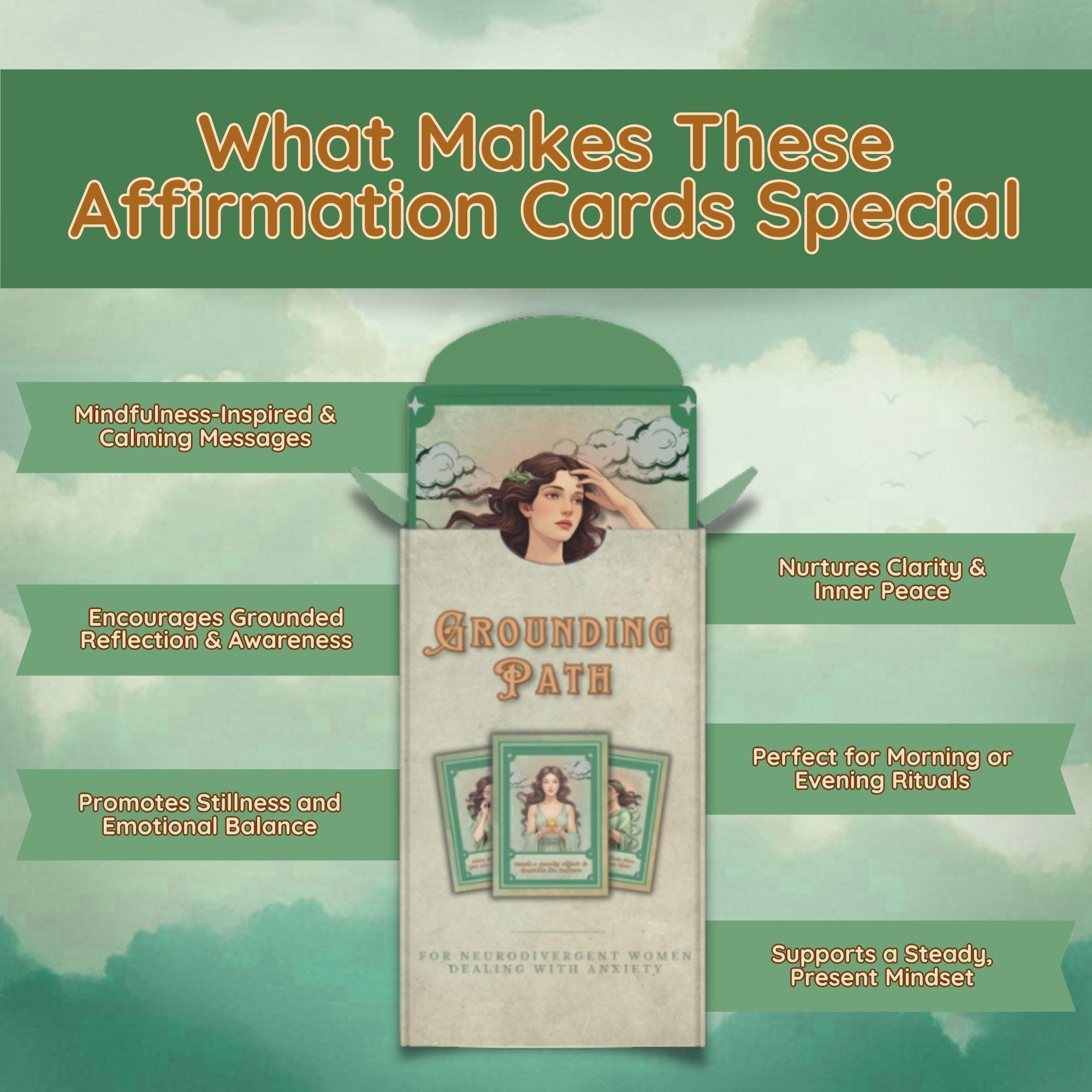 20 Grounding Affirmation Cards for Neurodivergent Women | Digital ...
