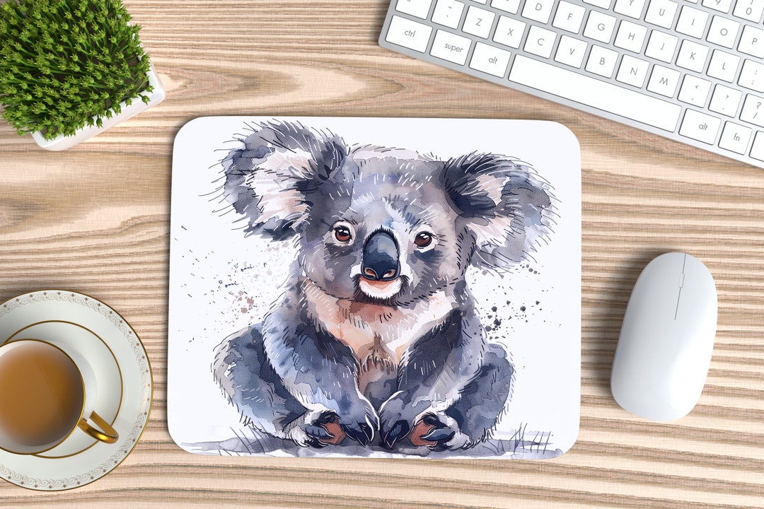 Cute Koala Mouse Pad Design, Mouse Pad PNG, Instant Digital Download ...
