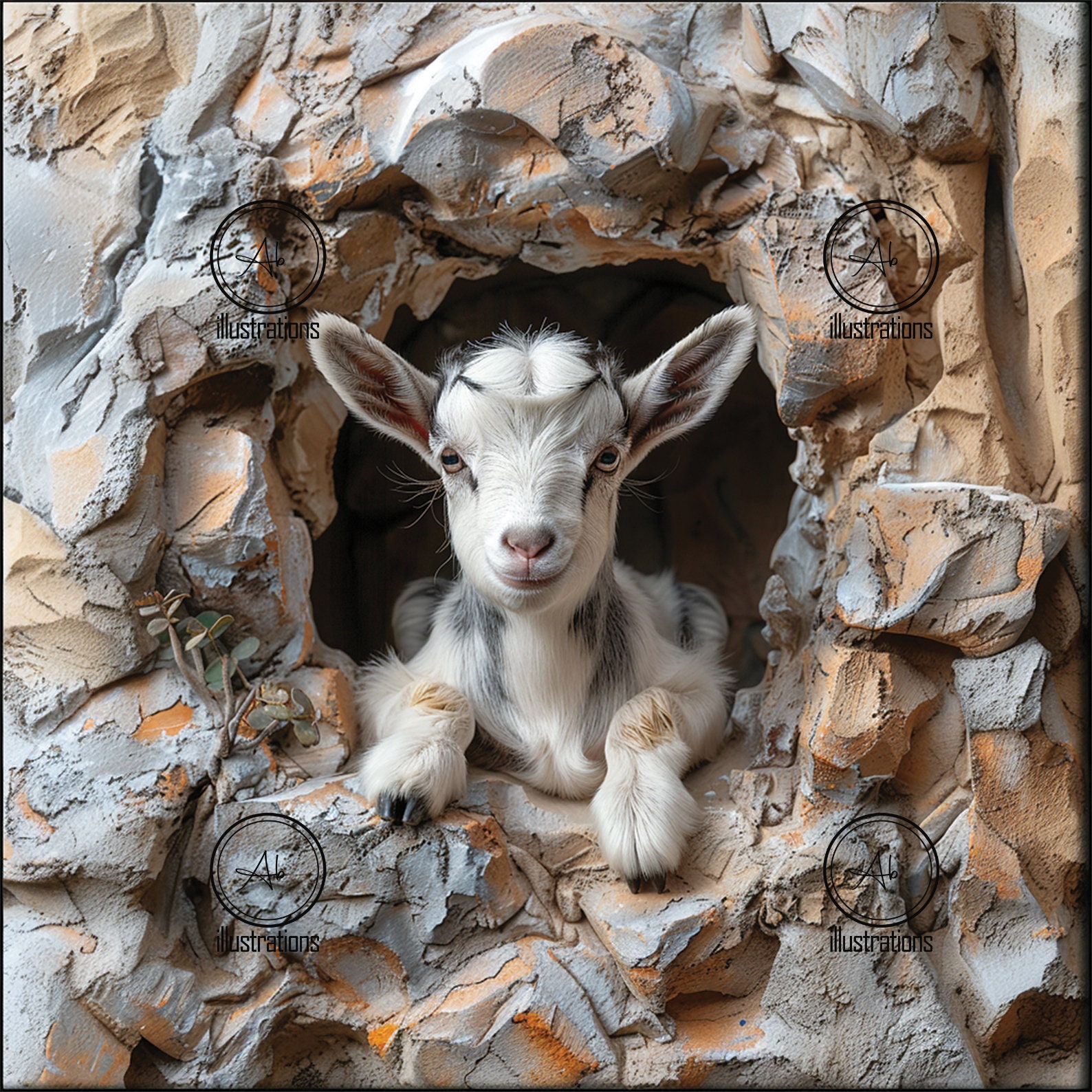 Goat, Goat Wind Spinner Sublimation Digital Design Download, Goat ...