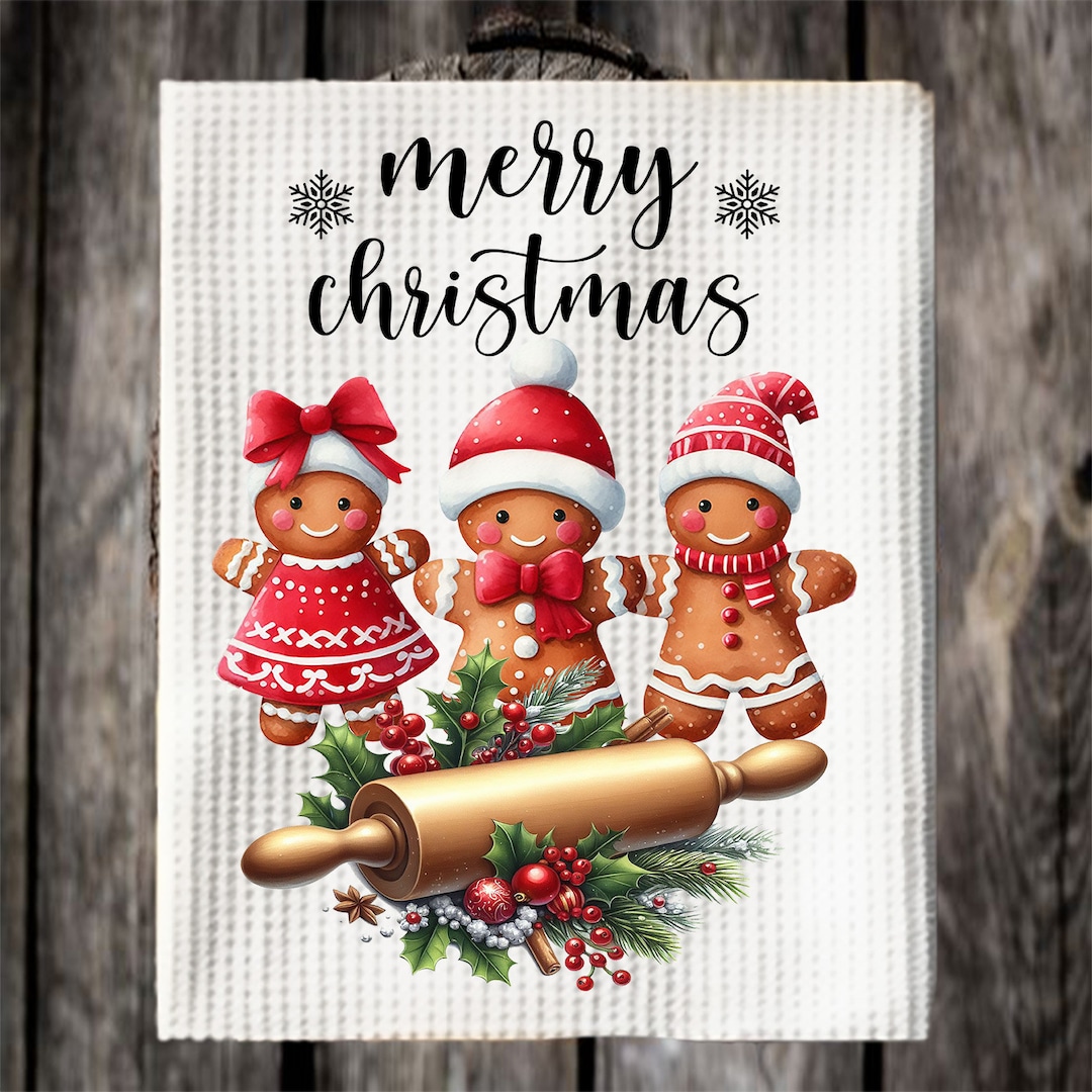 Red Christmas Gingerbread PNG, Christmas Clipart, Christmas Towel ...