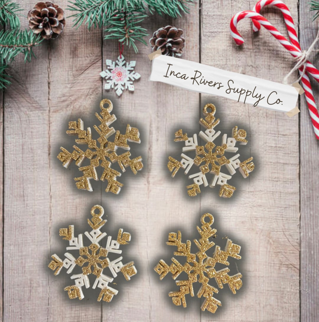 8 Piece Snowflake Christmas Tree Ornaments - Etsy