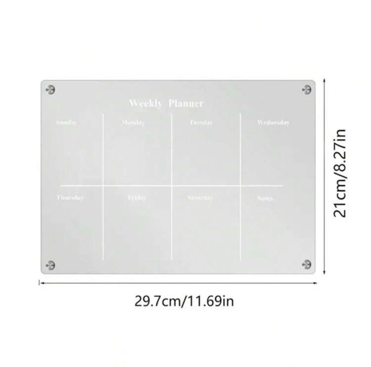Transparent Magnetic Weekly Planner Diary to Do List - Etsy