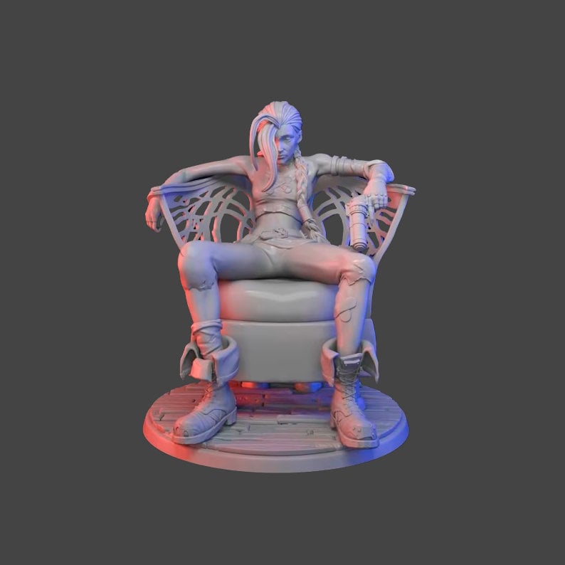 Jinx Arcane Figure 3D Print STL File. - Etsy