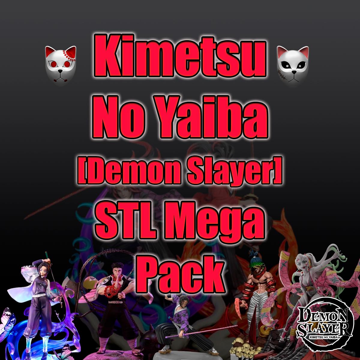 Demon Slayer Mega Pack STL Kimetsu No Yaiba Figures STL 3D Print - Etsy ...