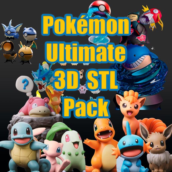 Pokemons Stl Files - Etsy