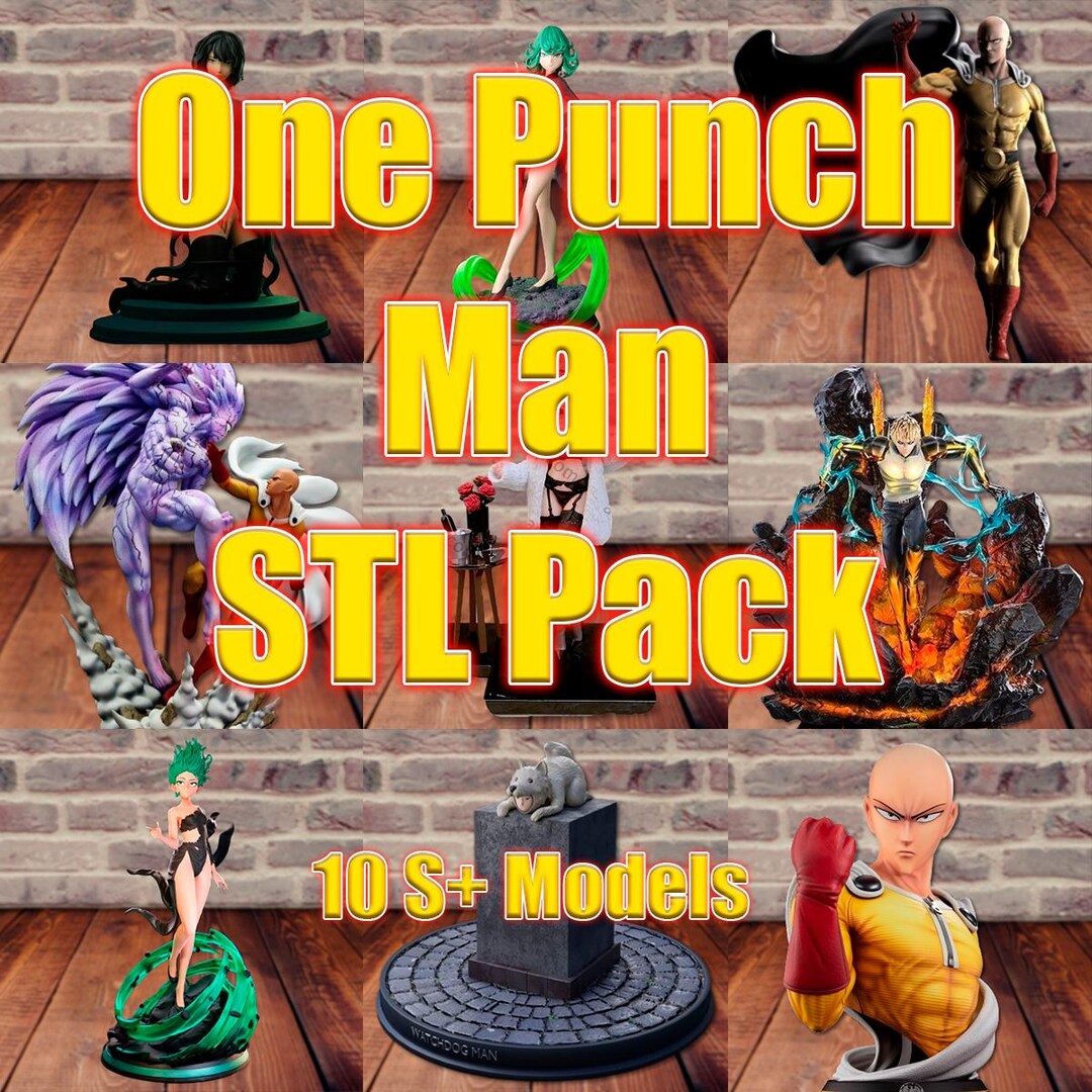 One Punch Man STL Pack 10 S Quality 3D STL Figures Pack 3D STL Print - Etsy