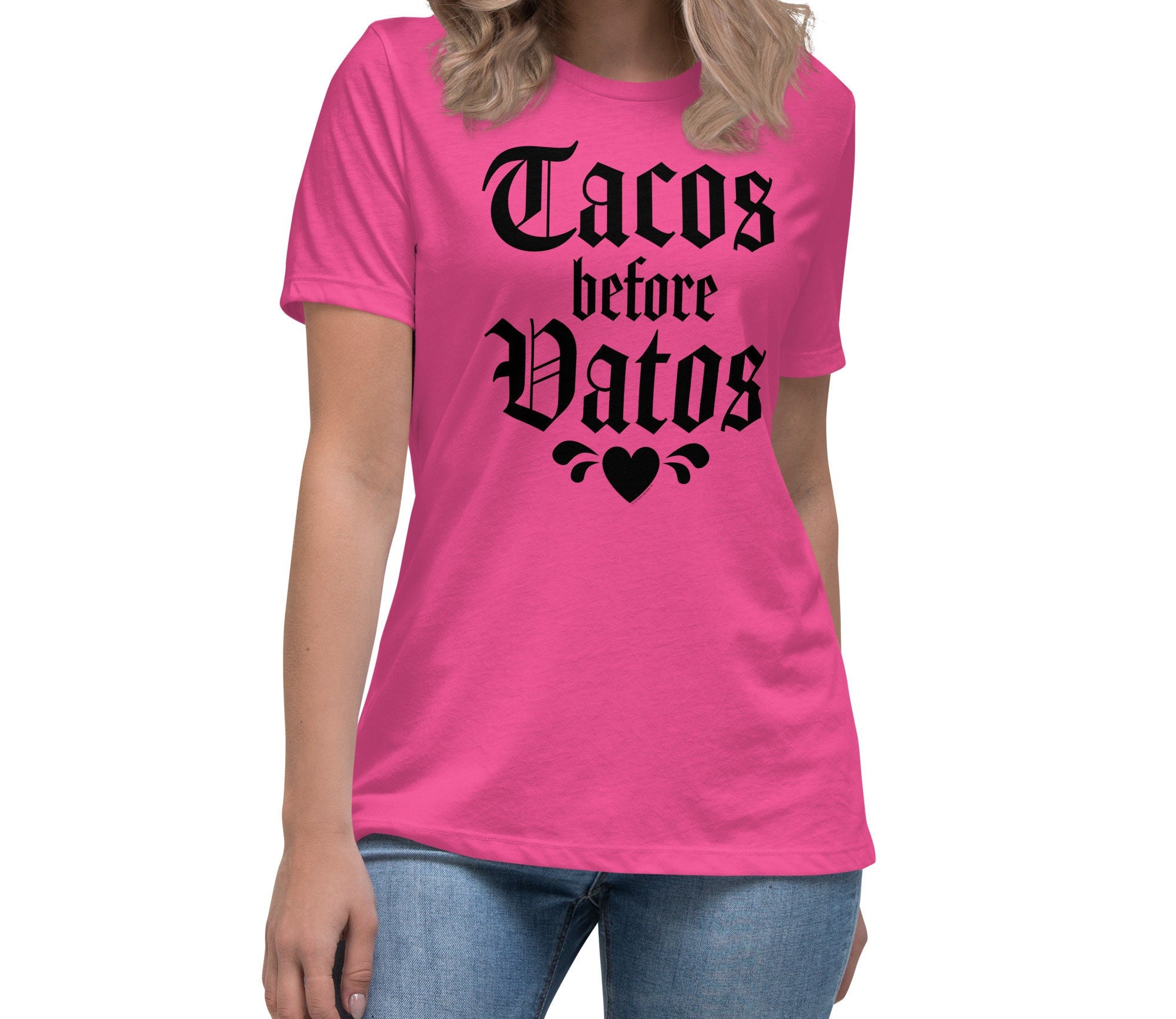 Tacos Before Vatos Women's Relaxed T-shirt Tacos Shirt - Etsy