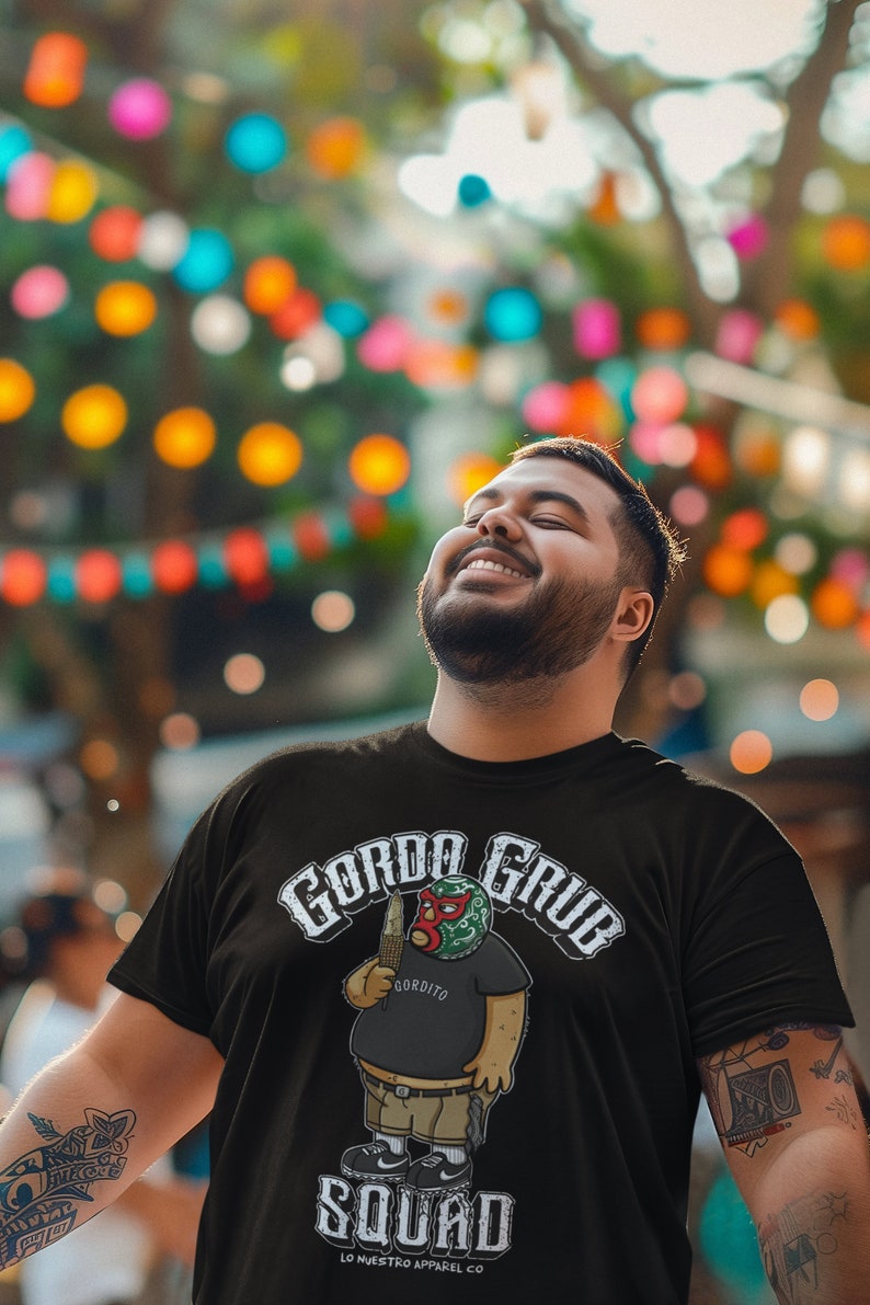 Gordo Grub Squad Tshirt, Premium Cotton Tee, Foodie Humor Clothes ...