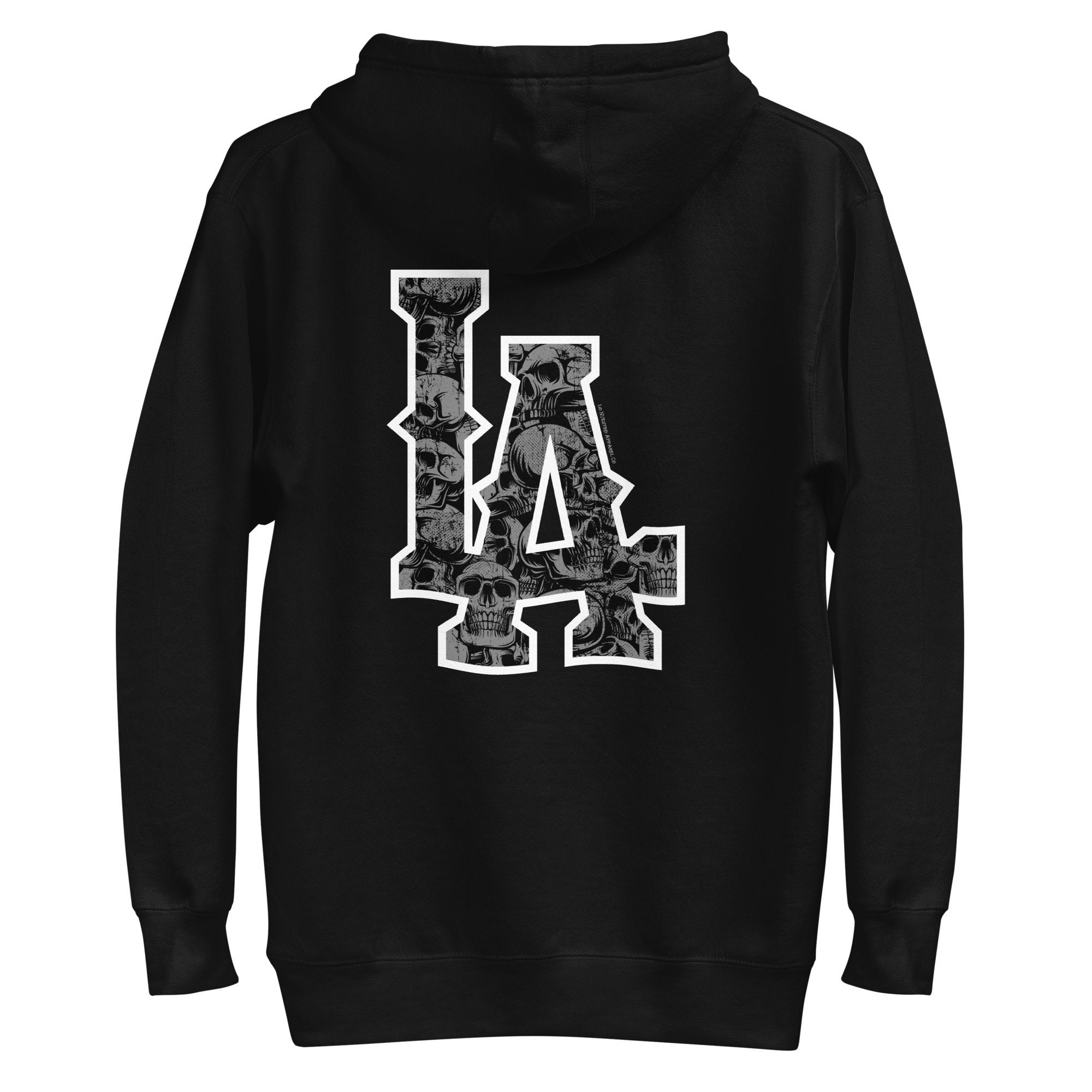 Los Angeles Skulls Premium Hoodie, Chicano Style Clothing, Cholo ...