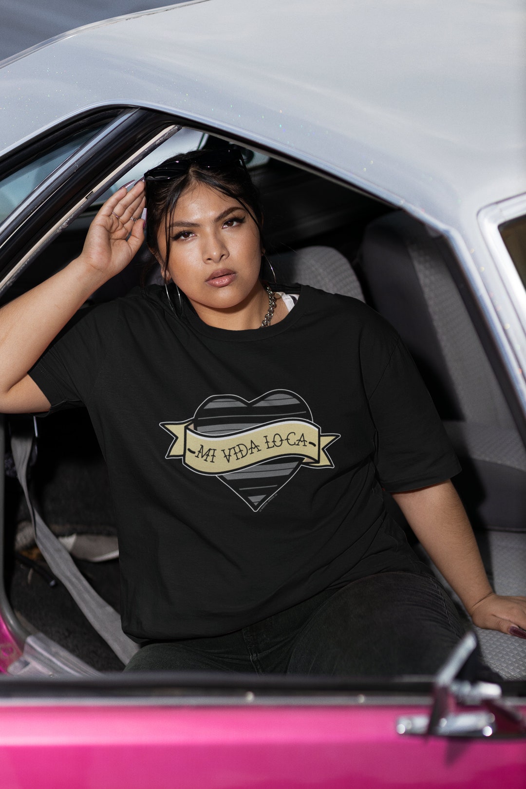Mi Vida Loca Heart Shirt | Chola Style Graphic Tee | Streetwear Tattoo ...
