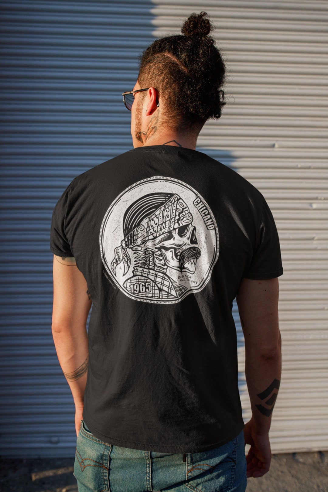 In Raza We Trust Tshirt, Cholo Dad Gift, Lowrider Tee, Premium Cotton ...