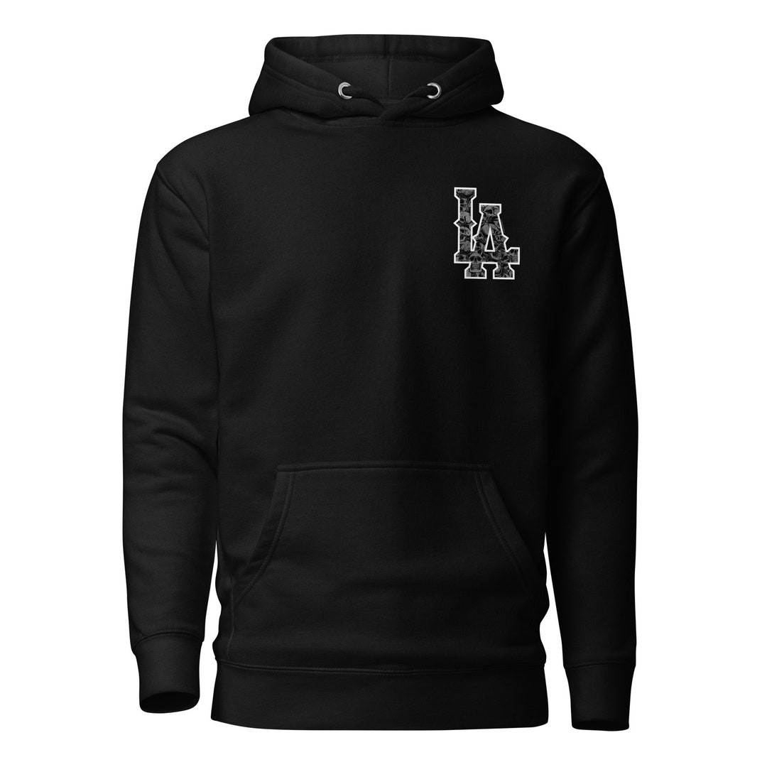 Los Angeles Skulls Premium Hoodie, Chicano Style Clothing, Cholo ...