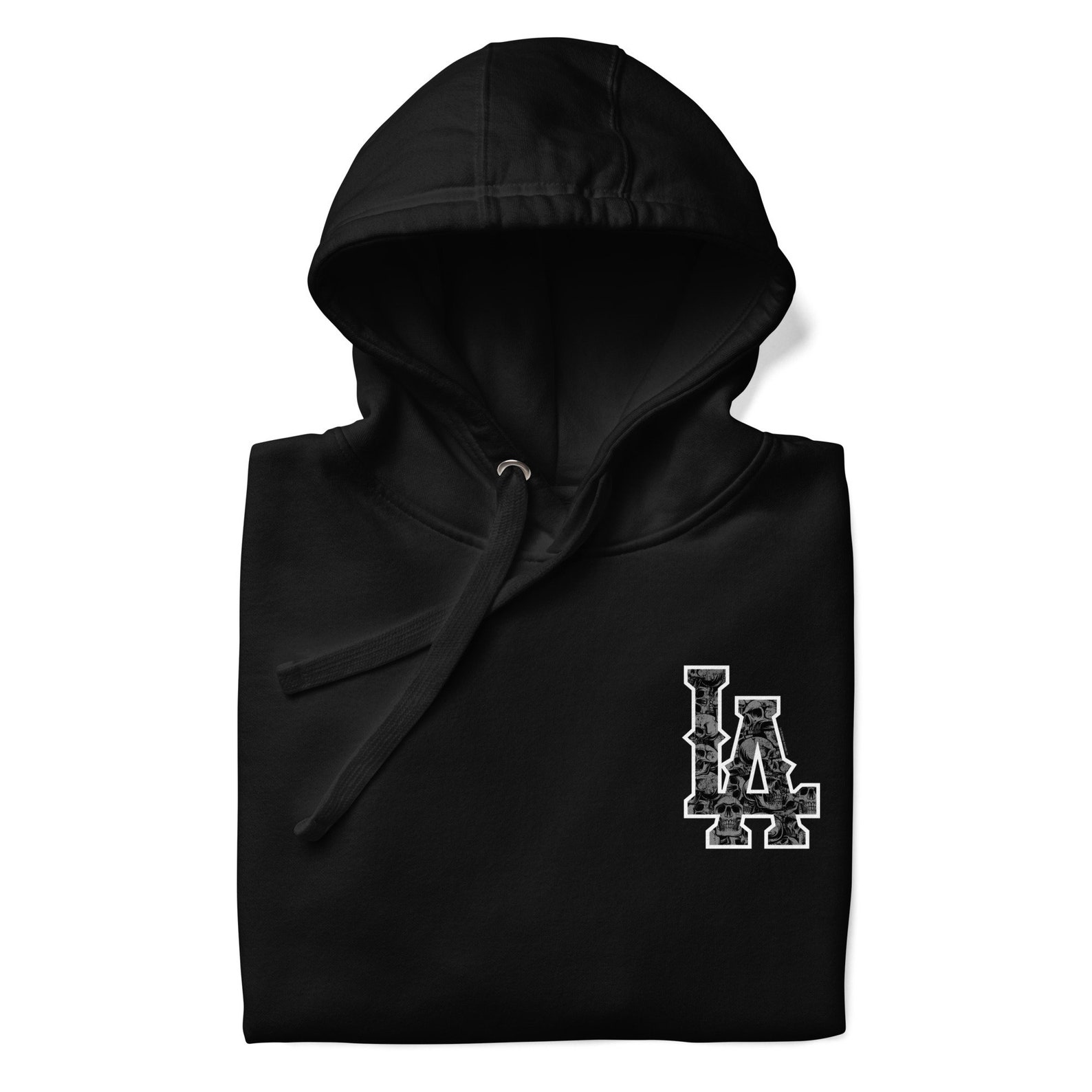 Los Angeles Skulls Premium Hoodie, Chicano Style Clothing, Cholo ...