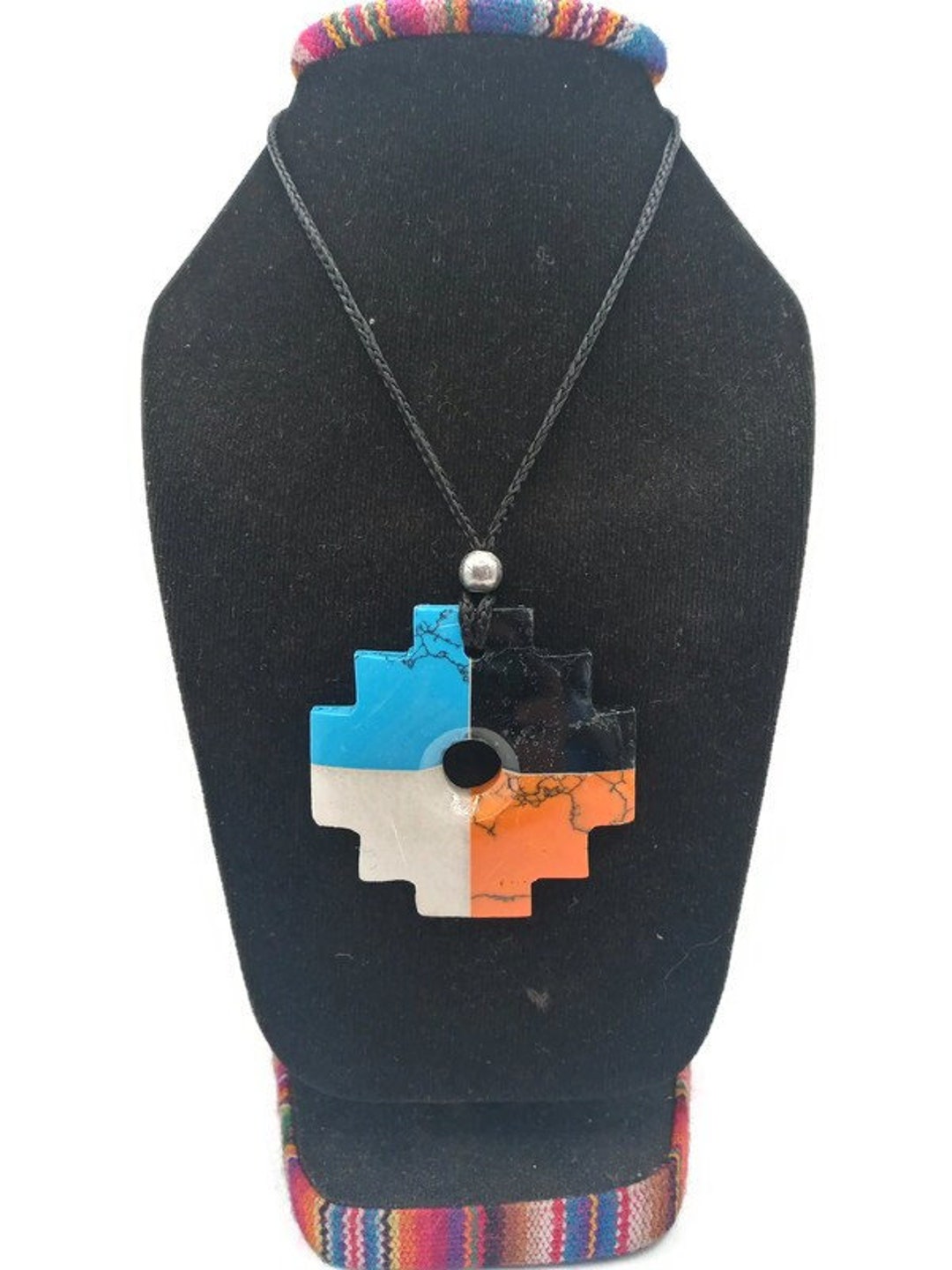 Handmade Inca Chakana Stone Necklace, Symbol of Wisdom - Etsy