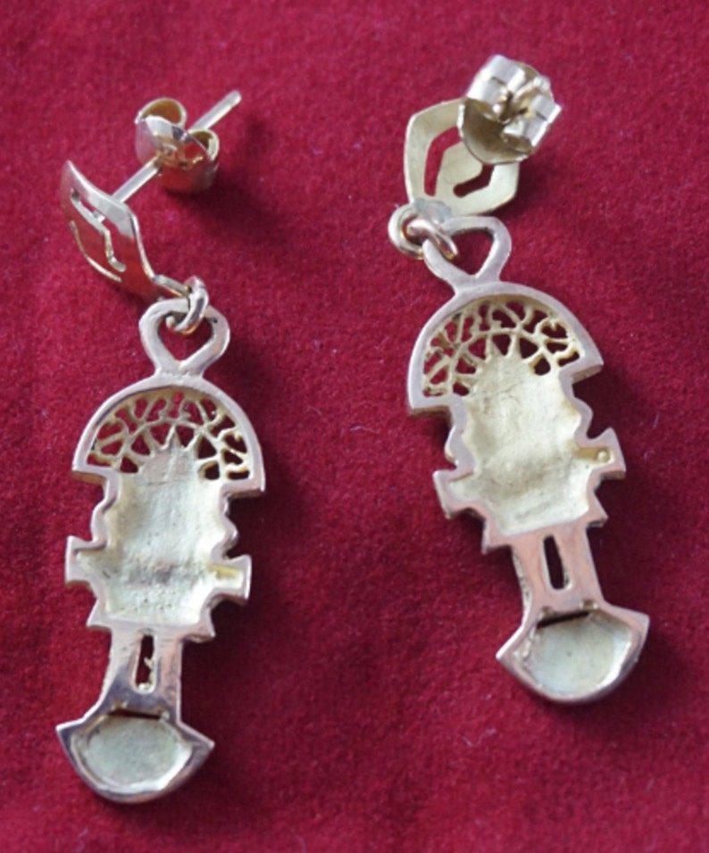 Peruvian Tumi Earring Made in 18K Solid Gold. - Etsy
