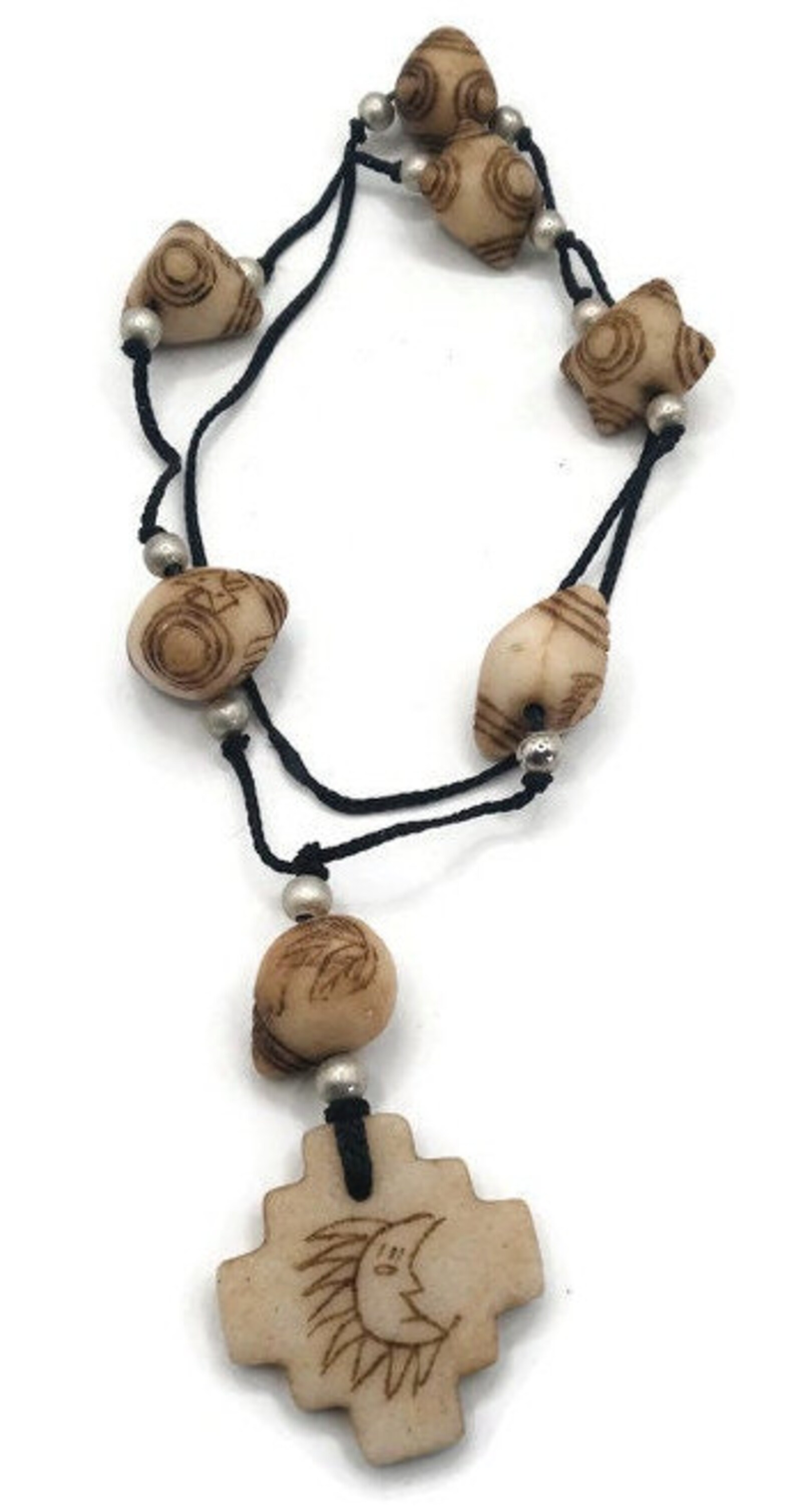 Chumpi Andean Spiritual Amulet Necklace in Limestone - Etsy