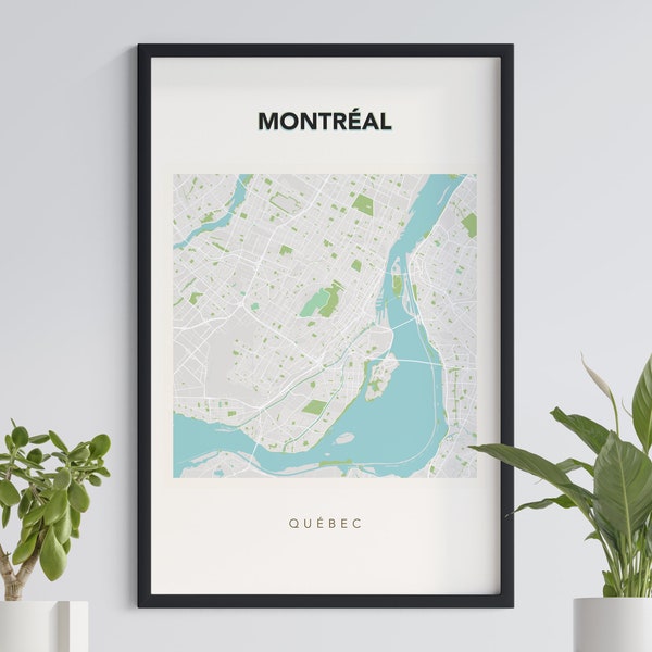 Montreal Map - Etsy