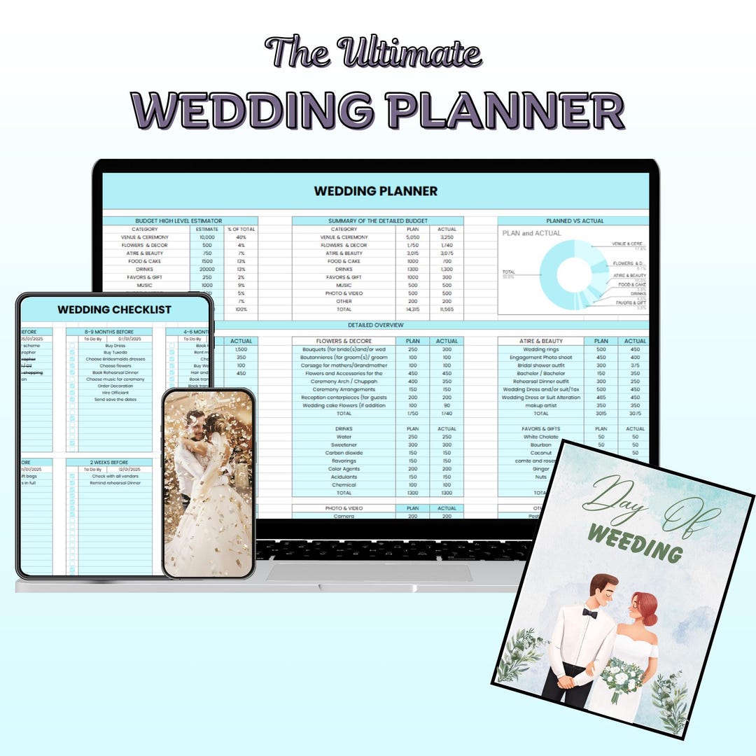 The PRO Digital Wedding Planner Dashboard All-in-one Wedding Planning ...