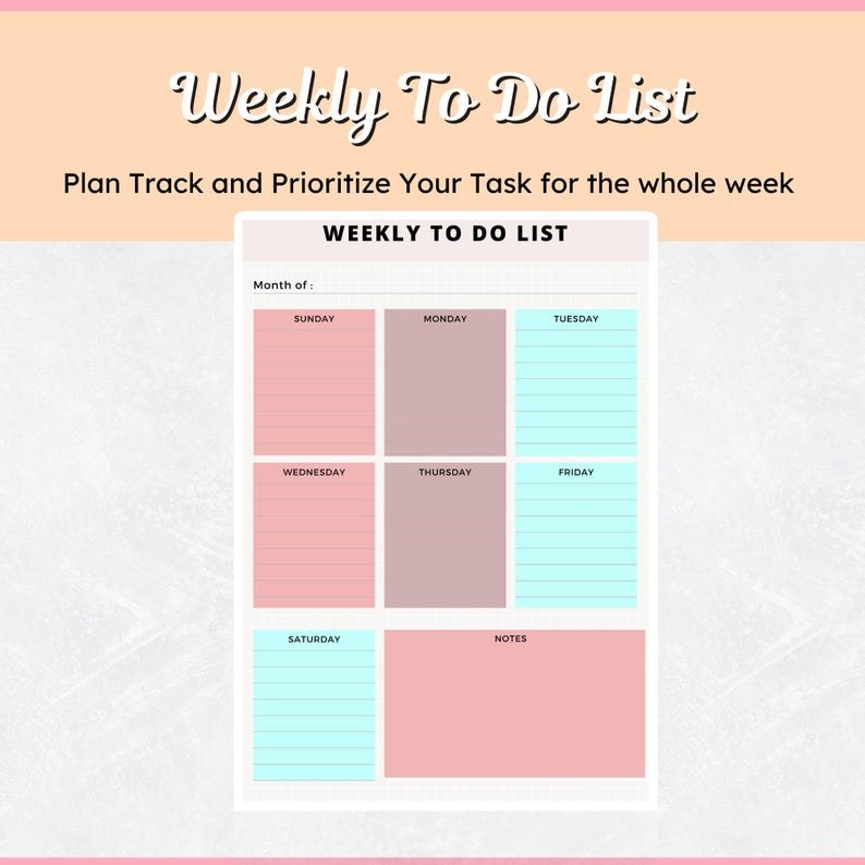 Editable Brain Dump Planner Bundle | ADHD Organizer, To-do List ...