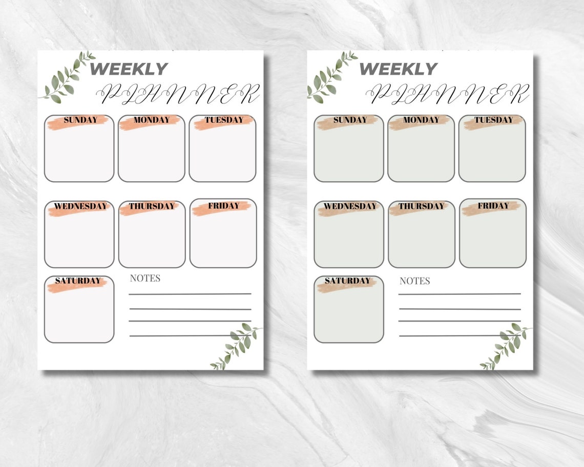 2024 Calendar Printable, 2024 Planner Bundle, Daily Planner, Weekly ...