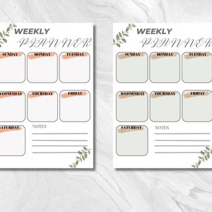 2024 Calendar Printable, 2024 Planner Bundle, Daily Planner, Weekly ...