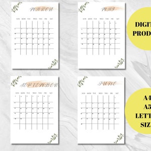 2024 Calendar Printable, 2024 Planner Bundle, Daily Planner, Weekly ...