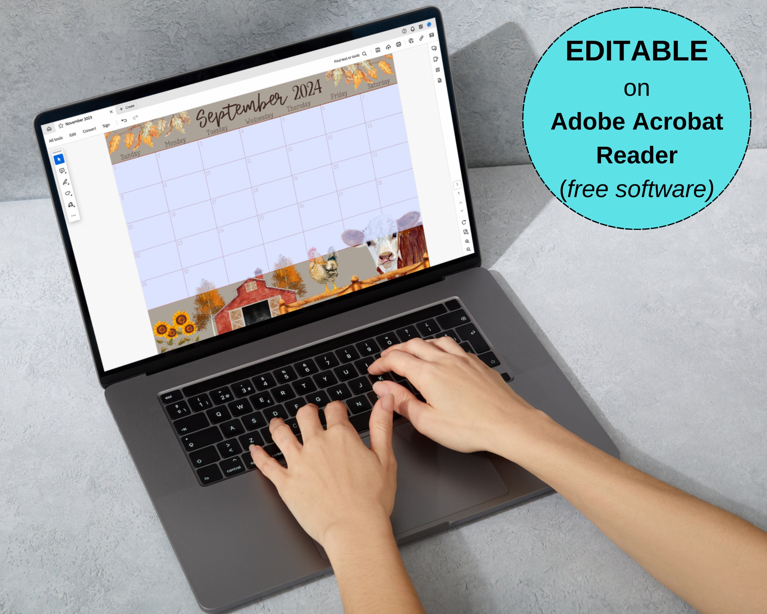 EDITABLE September 2024 Calendar Printable, Back to School 2024 ...