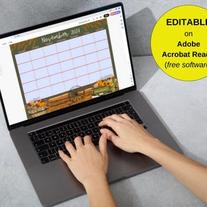 EDITABLE November 2024 Calendar Printable, Thanksgiving 2024, 2024 ...