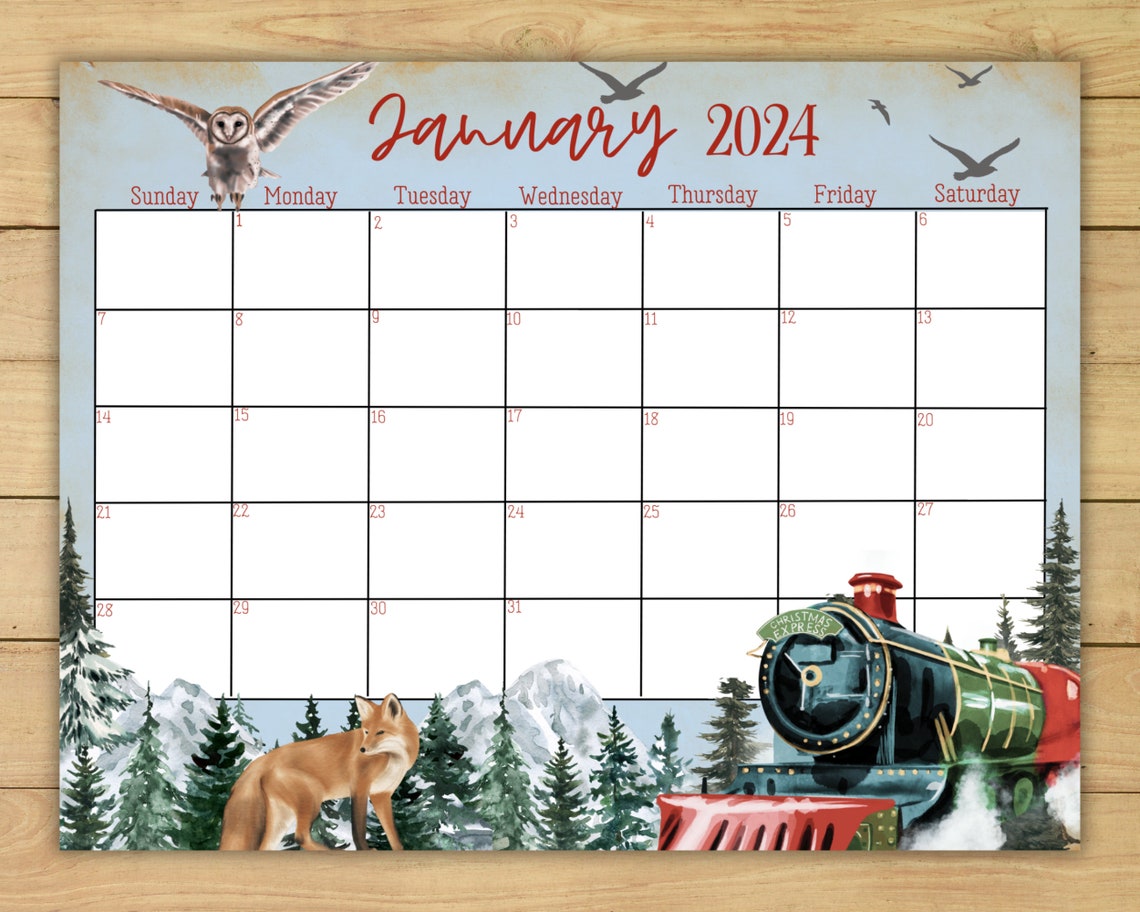 EDITABLE Monthly Calendar 2024 BUNDLE, Editable Printable Fillable ...