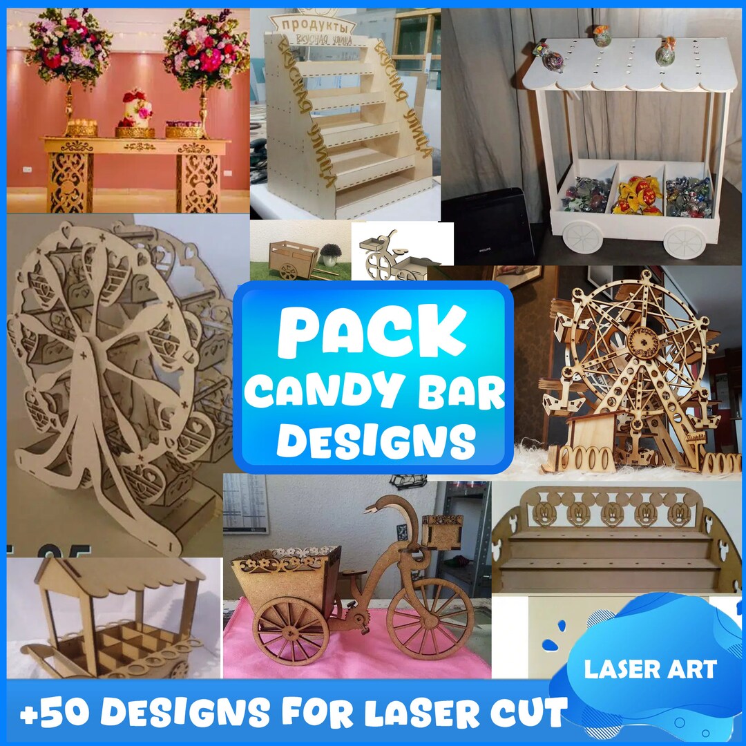 50 Candy Bar Designs for Laser Cut - Etsy