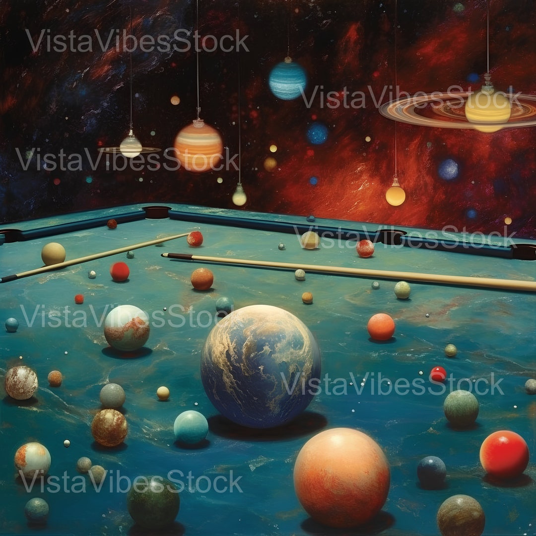 PLANET POOL GAME 4K Ai Generated Image - Etsy