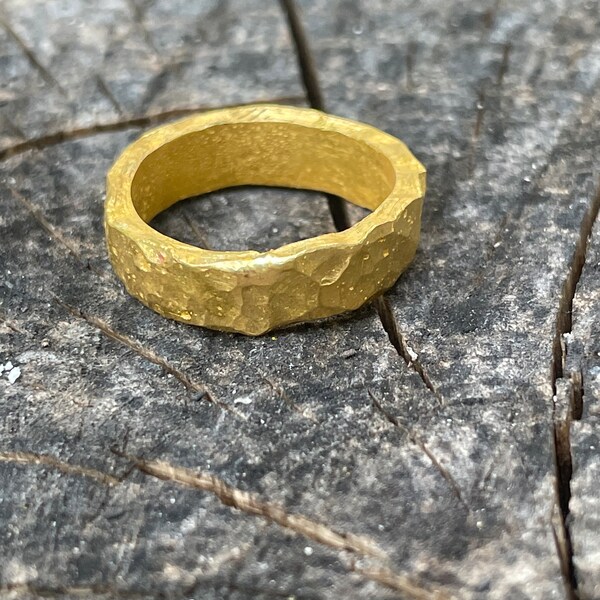 24k Gold Ring - Etsy