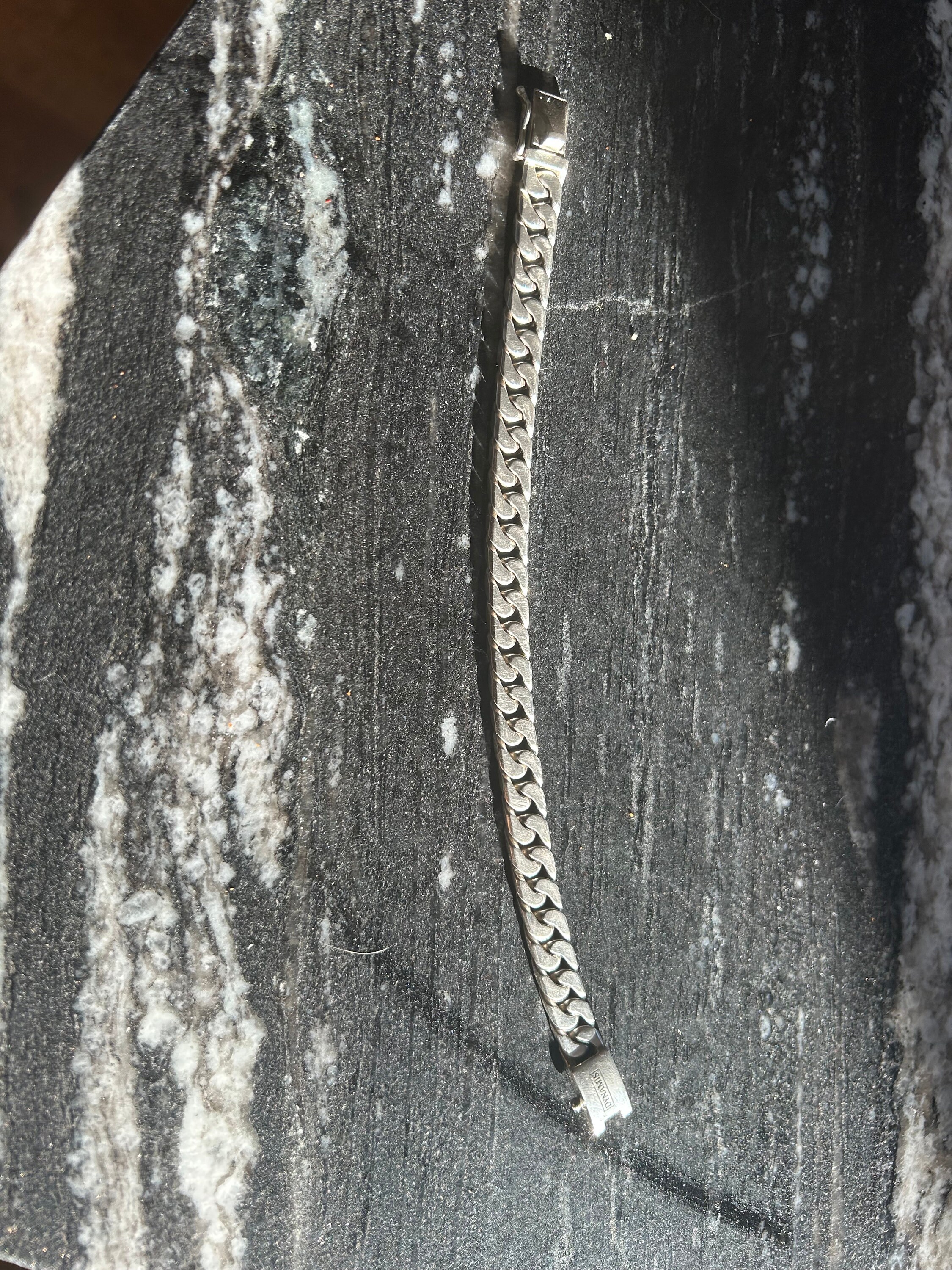 Silver Cuban Braclet - Etsy