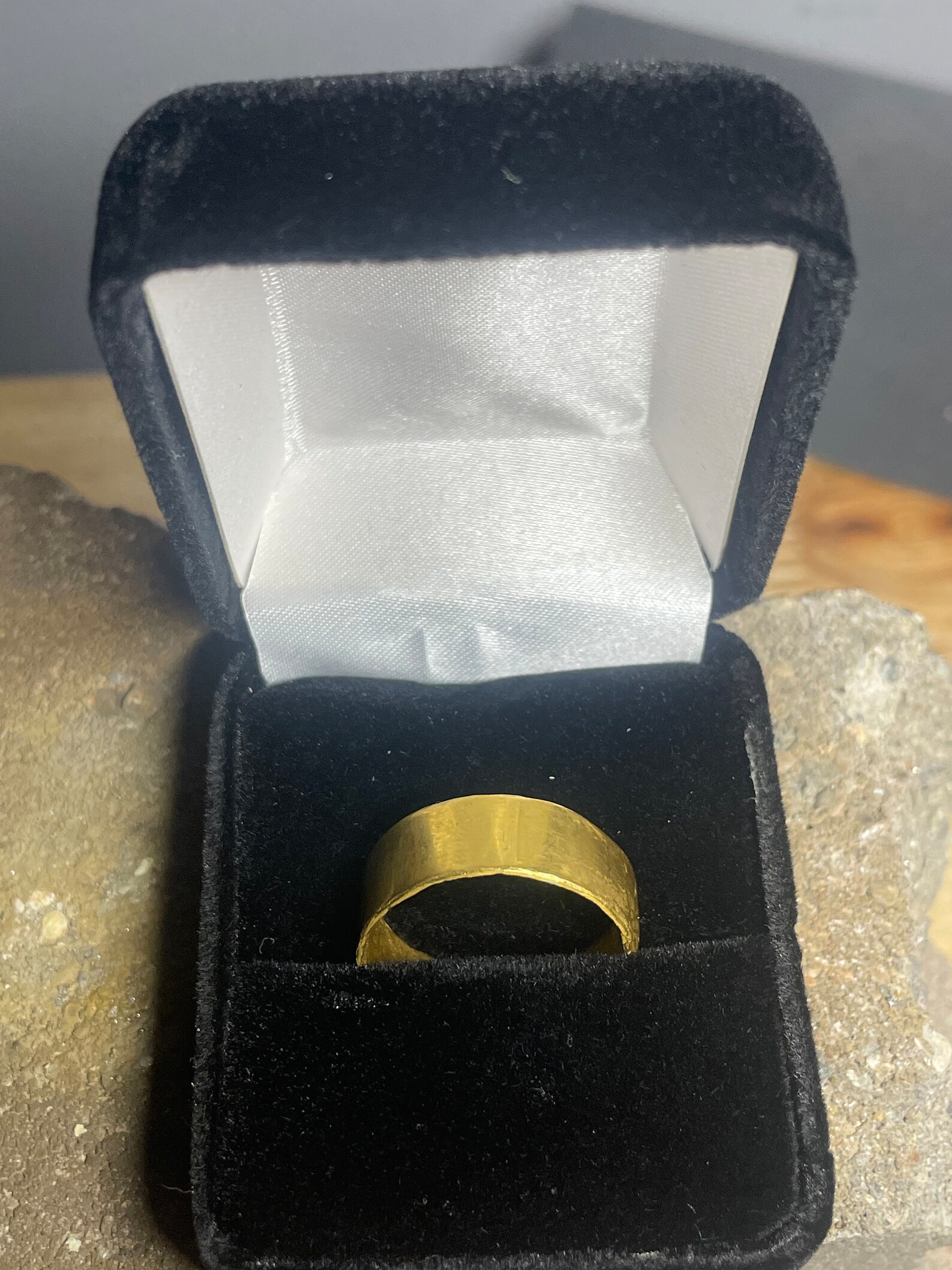 24k Gold Ring//solid Pure Gold//smooth Handmade Ring//24k Yellow Gold ...